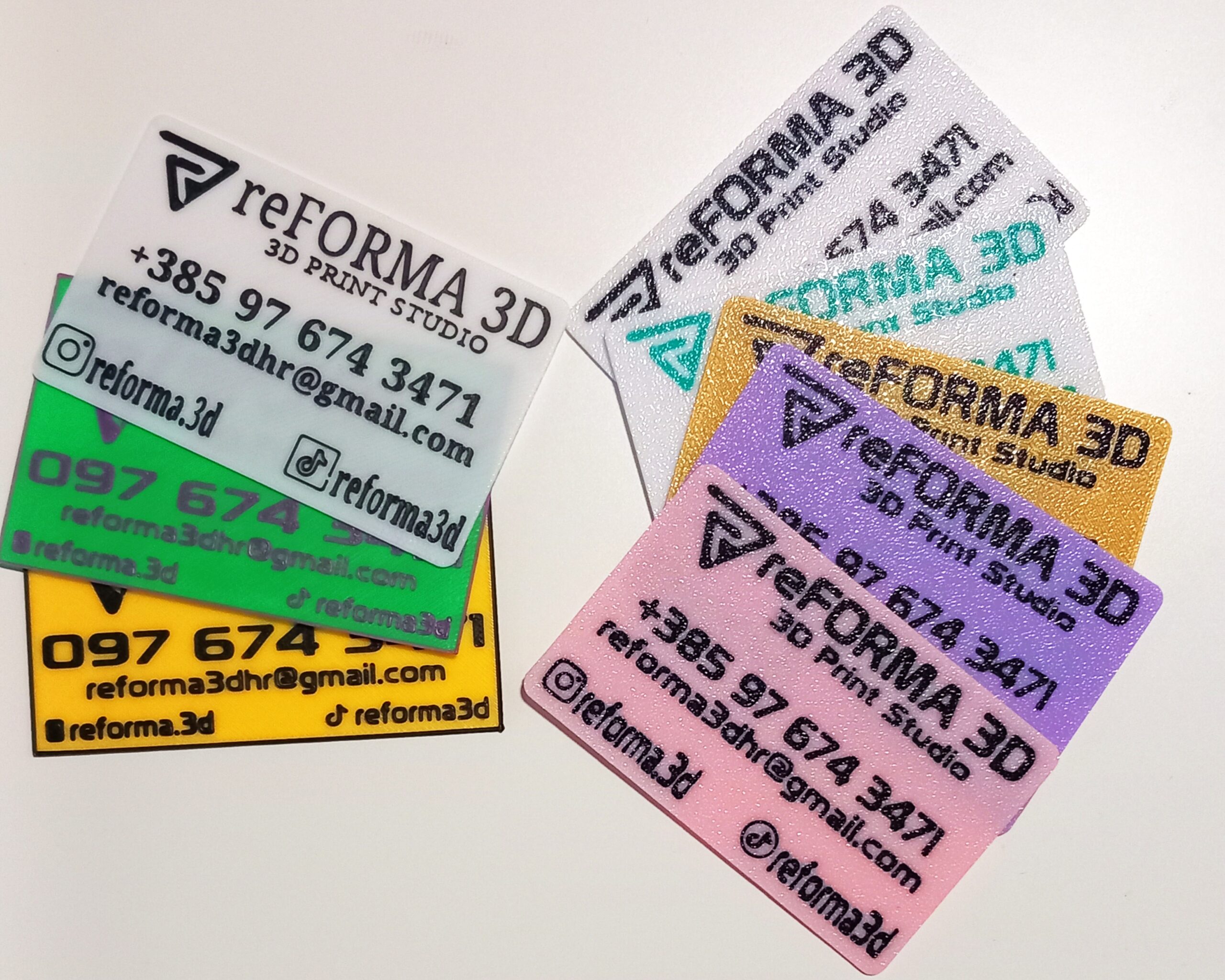3D Vizitke | reFORMA 3D - Upečatljive poslovne vizitke